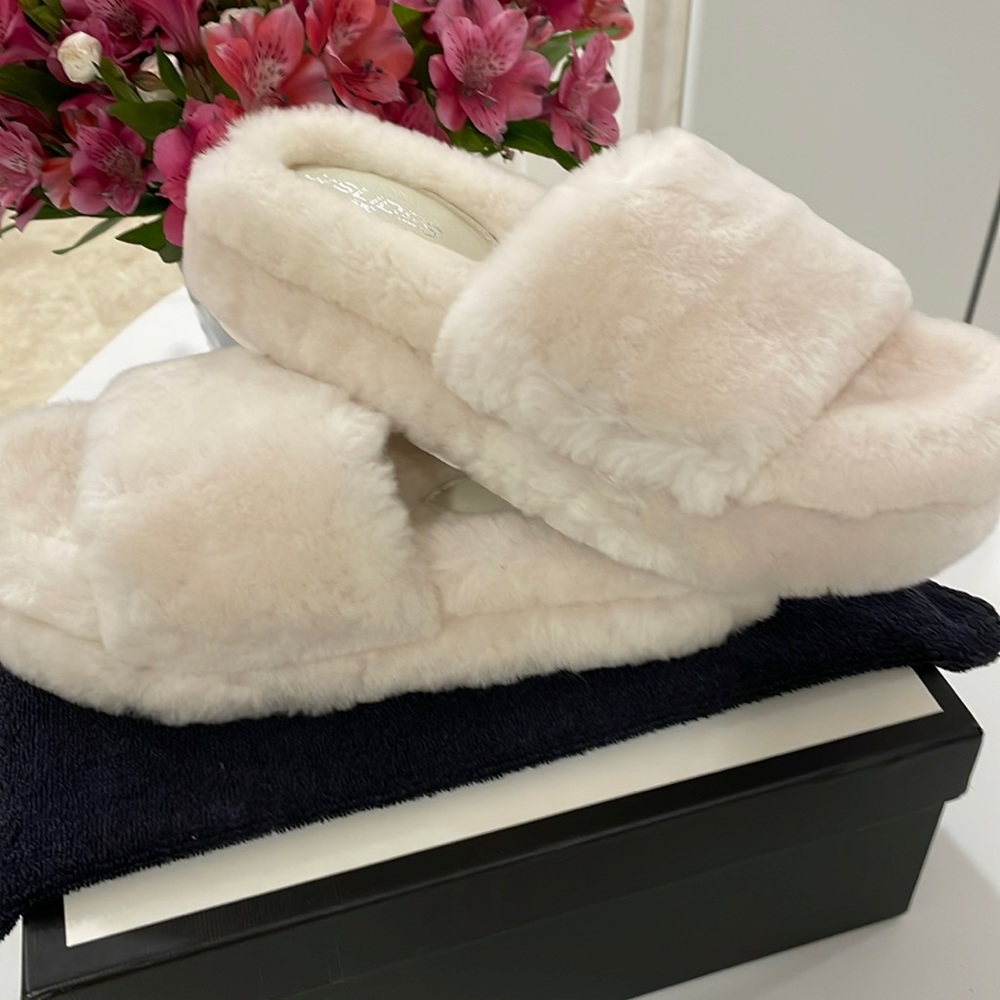 J/Slides Bryce Natural Shearling Sandal - Gem